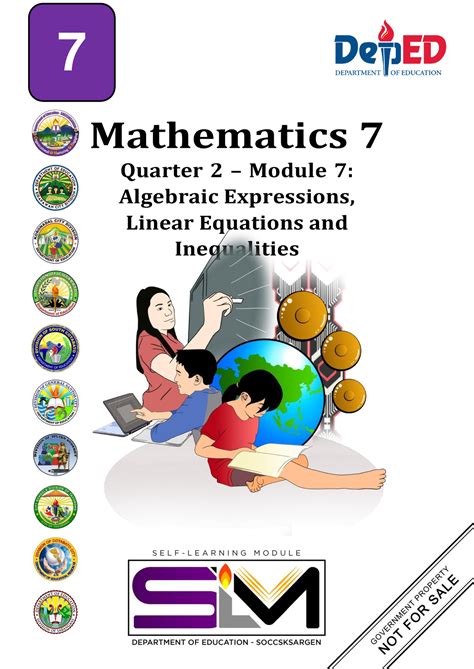Math7 Q2 Mod7of8 Algebraic Expressions Linear Equations And
