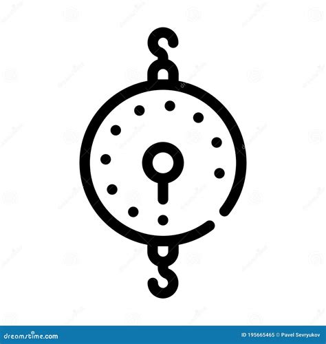 Dynamometer Linear Icon Vector Illustration 205134716