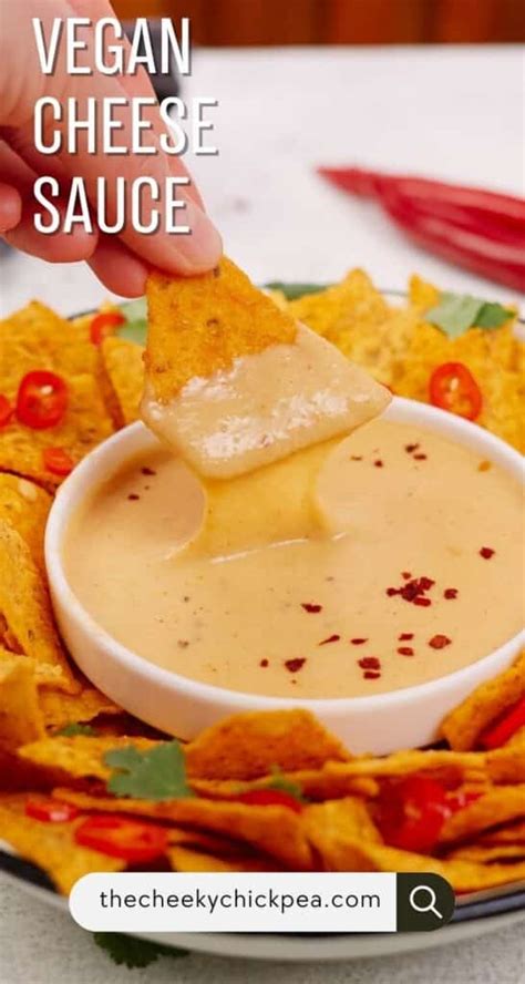 Vegan Cheese Sauce Dairy Free The Cheeky Chickpea