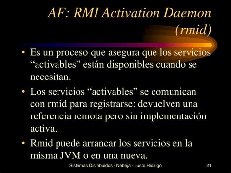 PPT Práctica III Java RMI con Serialización y Activation Framework