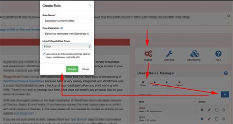 워드프레스 Elementor 사용법 관리자 메뉴 Role Manager Aam 회원등급 기능제한 플러그인 추천 스위프트코딩