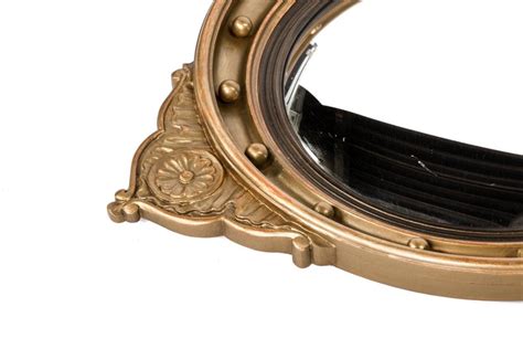 Antique 20th Century French Napoleon Iii Or Empire Gold Convex Eagle