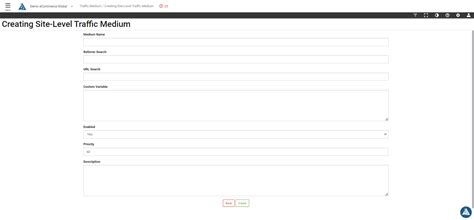 How To Use The Traffic Medium Configuration Page Blue Triangle Help