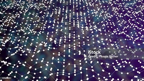 어두운 배경에 파도와 매트릭스 커튼에 연결된 점추 미래 다각형 표면 0명에 대한 스톡 사진 및 기타 이미지 0명 3차원 형태 건설 산업 Istock