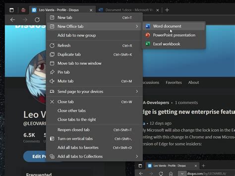 Microsoft Edge May Soon Let You Open New Office Documents Through The Context Menu Windows Central