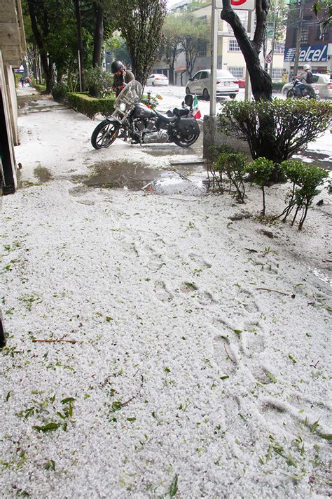 Fotos Fuerte Granizada Sorprende A Habitantes De La Ciudad De México