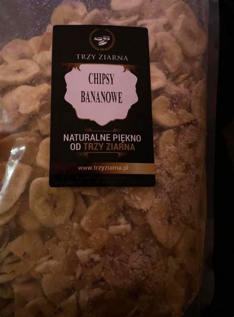 Chipsy bananowe Trzy Ziarna kalorie kJ i wartości odżywcze Dine4Fit pl