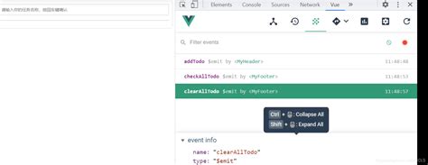 Vue Todolist案例 使用自定义事件实现子到父传数据 Csdn博客