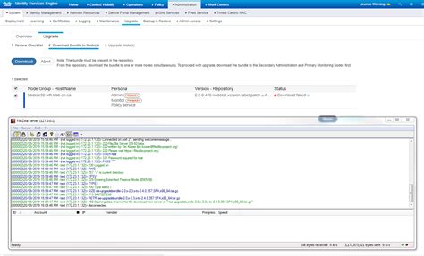 Solved Ise 24 Upgrade Bundle Failing To Successfully Download To Existing 23 Nodes Cisco