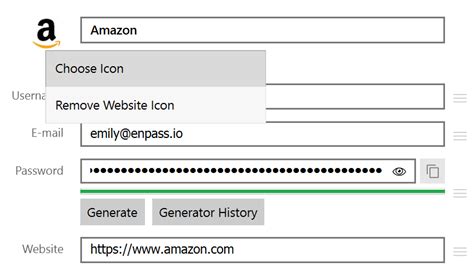 Using Website Icons In Enpass