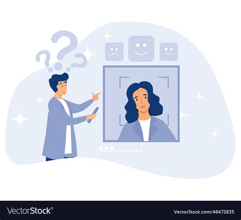 Sensor Technology Concept Gesture Recognition Vector Image