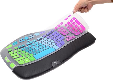 Keyboard Cover For Logitech K350 Mk550 Mk570 Wave Keyboard Colorful