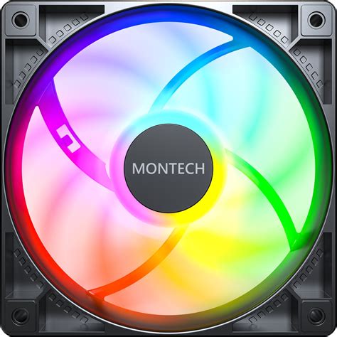 Montech GF120 ARGB PWM 120mm Black Case Fan Wootware