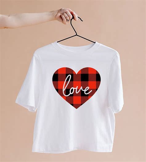 Love Svg Valentine Svg Valentines Day Svg Buffalo Plaid Heart Svg