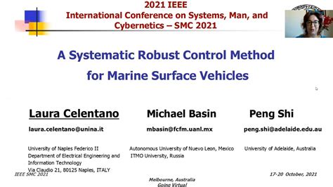 A Systemic Robust Control Method For Marine Surface Vehicles Systems Man And Cybernetics Society