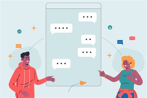 Premium Vector Hand Drawn Communication Background