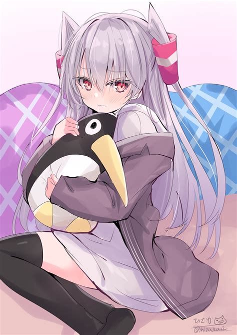 Amatsukaze And Failure Penguin Kantai Collection Drawn By Hizaka