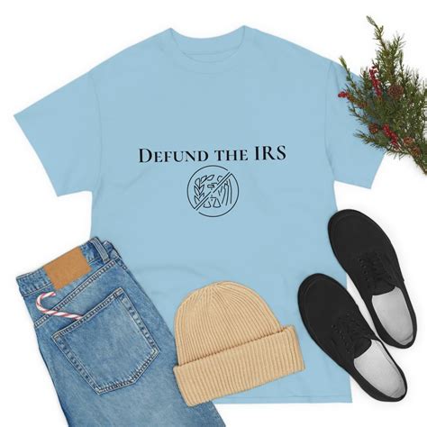 Defund The Irs Funny Unisex Heavy Cotton Tee Etsy
