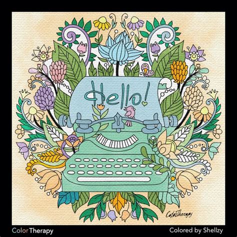 I Colored This Myself Using Color Therapy App It Was So Fun And