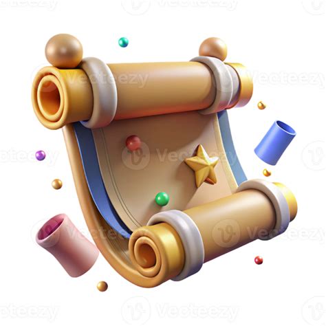 Stunning Modern Ancient Scroll Detailed Illustration Isolated Premium 60769988 Png