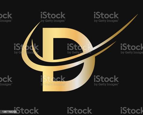 모던 d 레터 로고 디자인 럭셔리 브랜딩을 위한 d 로고 회사를 위한 우아하고 세련된 d 로고타입 디자인 개념에 대한 스톡 벡터