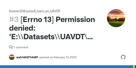 [errno 13] permission denied e datasets uavdt uav benchmark m