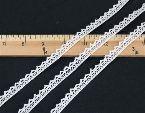 White Knitted Trim Lace Wildbird Fabric