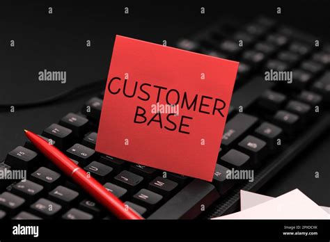 Conceptual Caption Customer Base Word Written On Encourage Customers