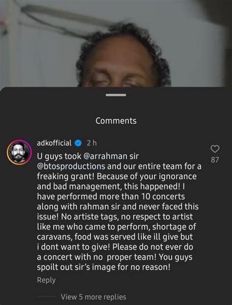 Rapper Adk Lashes Out At Ar Rahman Concert Organiser You Guys Spoilt Sirs Image India Today