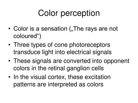 PPT Color Perception PowerPoint Presentation Free Download ID 5519988