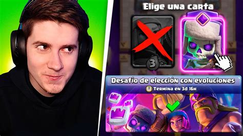 GANANDO CON ESTILO EL DESAFÍO DE EVOLUCIONES EN CLASH ROYALE YouTube