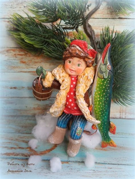 Пин от пользователя Marina на доске Куколки из ваты Святки Самодельные елочные игрушки