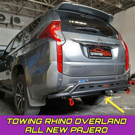 Jual Towing Bar Belakang Mobil All New Pajero Original Rhino Overland Bumper Guard Tanduk Besi