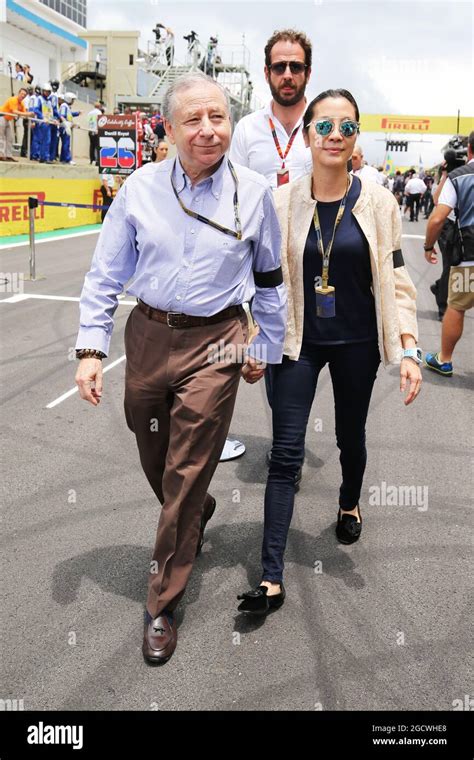 Fia President His Wife Michelle Yeoh Mal Hi Res Stock Photography And