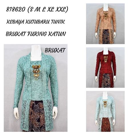 Jual Indah Abaya Kebaya Brukat Kartini Tunik Modern Lengan Panjang