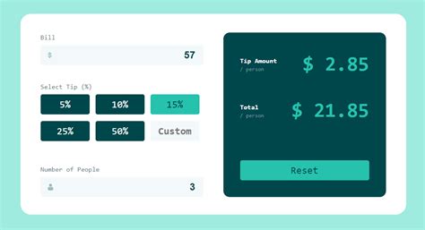 github recafox frontendmentor tip calculator