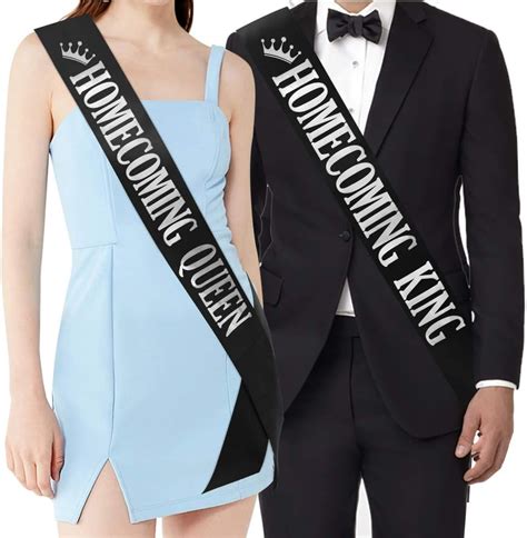 Homecoming King And Homecoming Queen Sashes Homecoming Party Prom Sashes