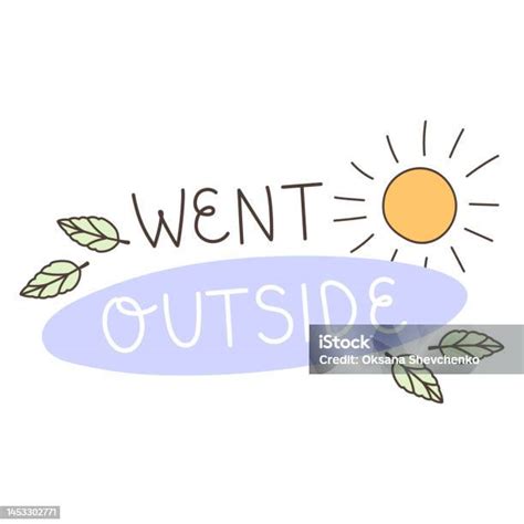 정신 건강 자기 관리 배너 또는 포스터에 대한 필기 문구 밖에 나갔다 벡터 Mental Wellbeing에 대한 스톡 벡터 아트 및 기타 이미지 Mental