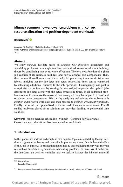 Minmax Common Flow Allowance Problems With Convex Resource Allocation And Position Dependent