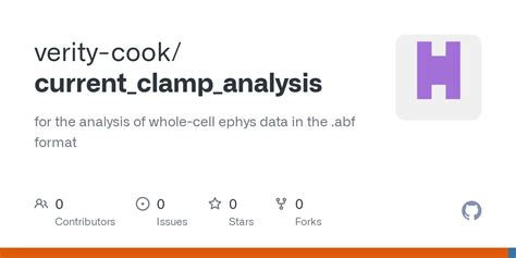 Github Verity Cook Current Clamp Analysis For The Analysis Of Whole