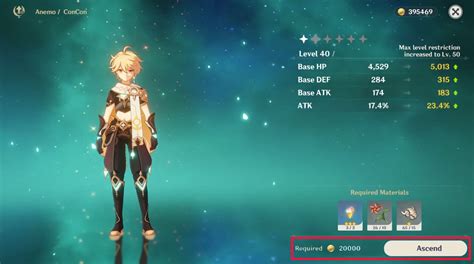 Guía de ascensión de Genshin Impact materiales misiones niveles y