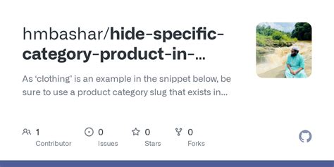 Github Hmbasharhide Specific Category Product In Shop Page As
