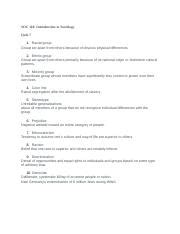 SOC 110 Quiz 7 Docx SOC 110 Introduction To Sociology Quiz 7 1