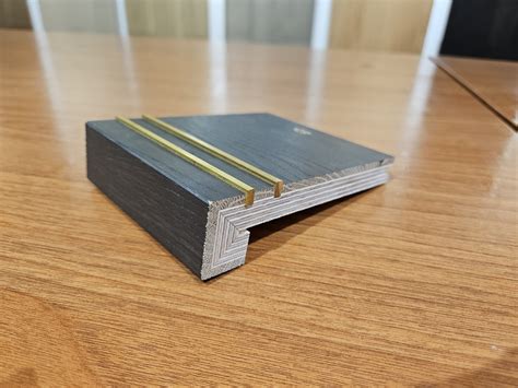 Oak Stair Nosing（brass Anti Slip Inserts ） Timberclub Australia Premier Flooring Supplier