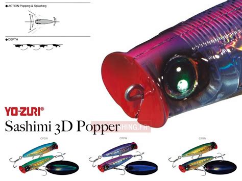 Leurre Yo Zuri Sashimi 3d Popper 