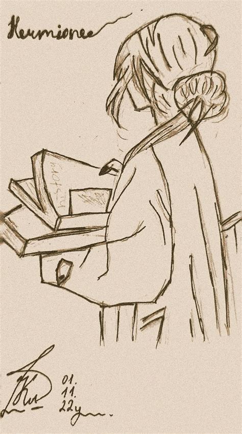 Hermione Easy Drawing