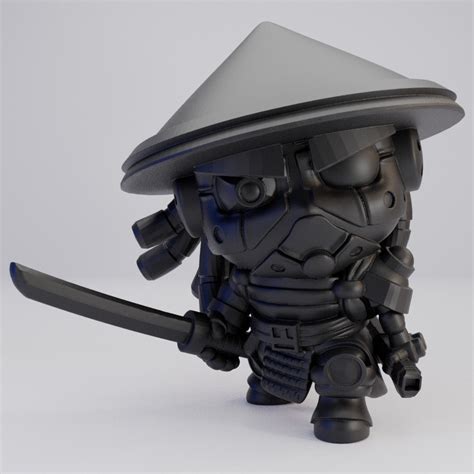 Hot Goblin Chibi Cyber Samurai