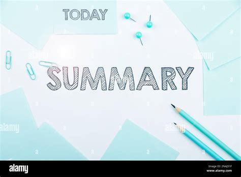 Text Caption Presenting Summary Business Concept Brief Statement Abstract Synopsis Concise