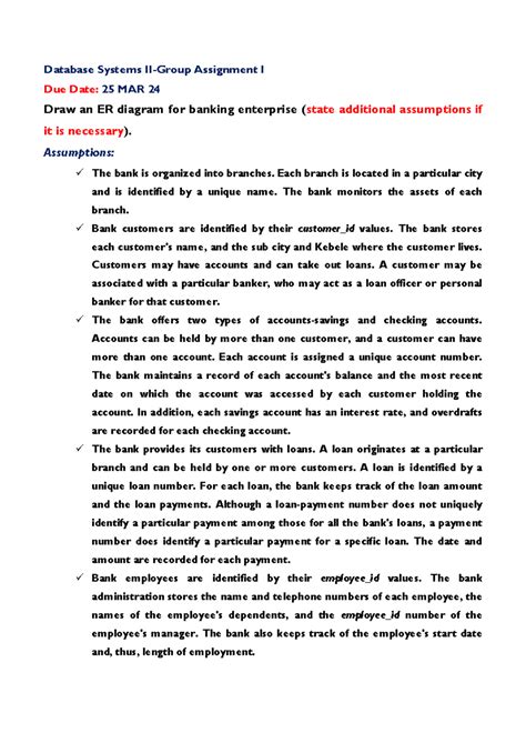 Database Systems Ii Group Assignment I Database Systems Ii Group