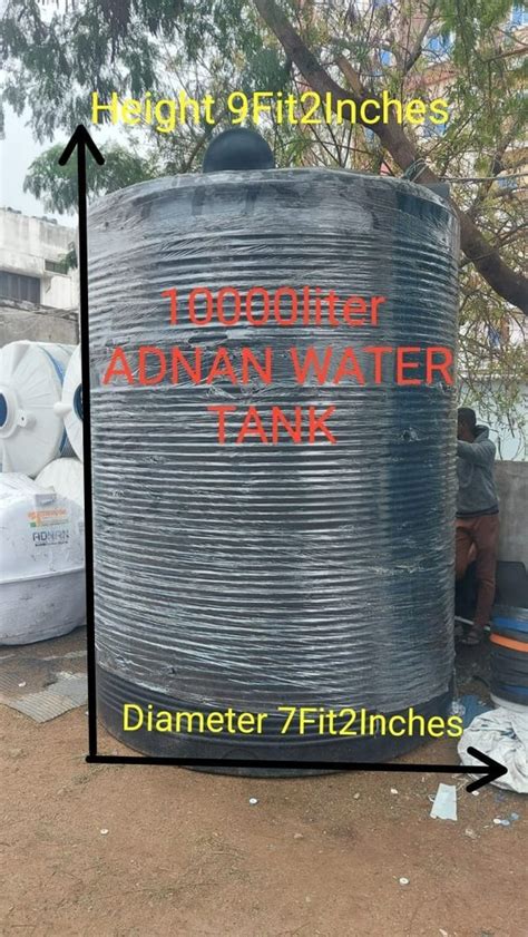 ADNAN 10000 Liters Water Storage Tank At 7 20 Litre In Rangareddy ID 26054327855